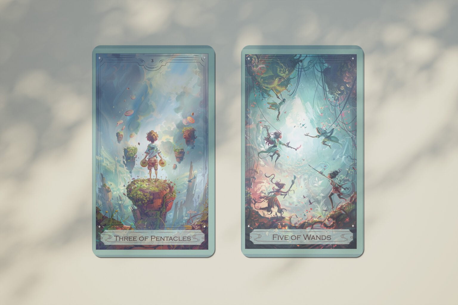 Enchanted Realm - Printable Tarot Cards Deck Magical Style - 78 Cards ...